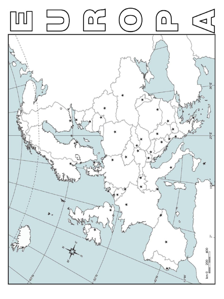 Europa Política - Mapa Mudo | PDF