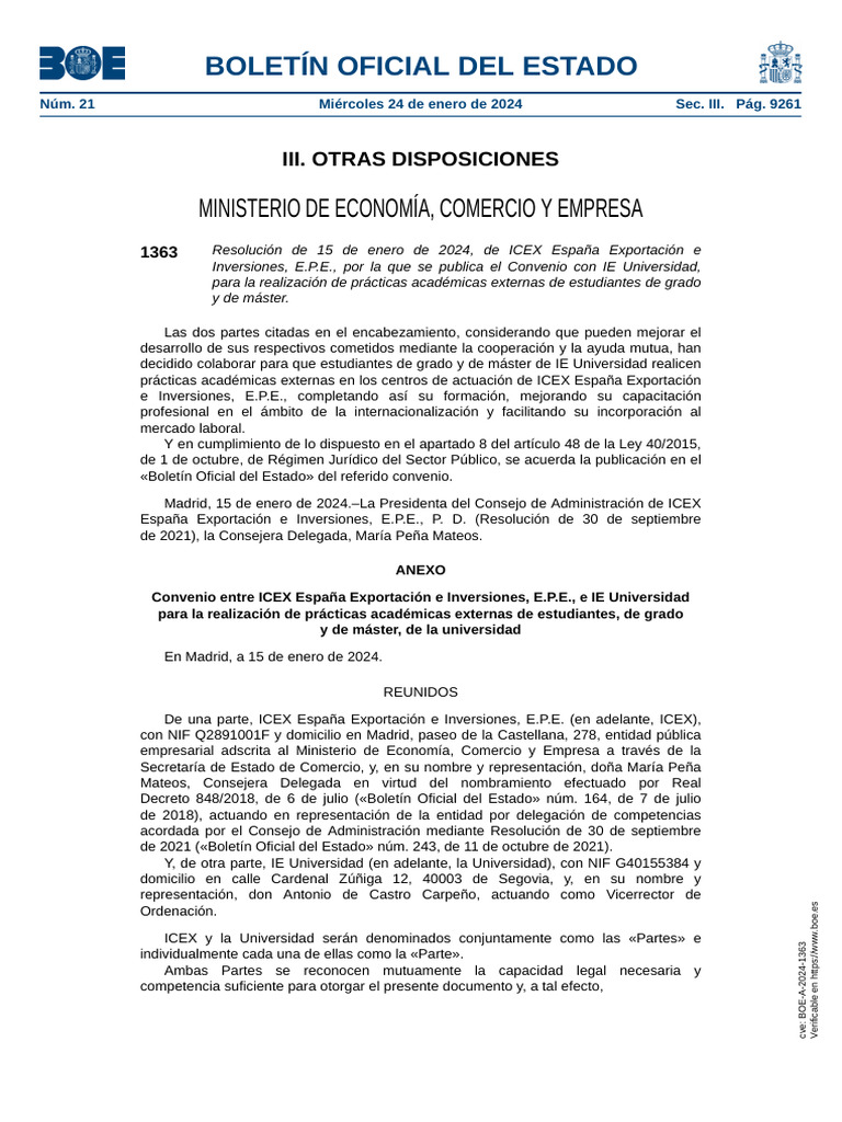 Boe A 2024 1363 | PDF | Comisión Europea | Derecho laboral
