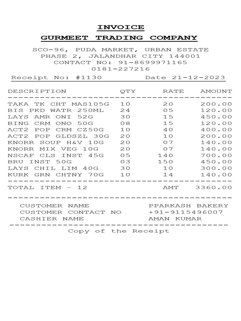 Invoice 03092023 | PDF