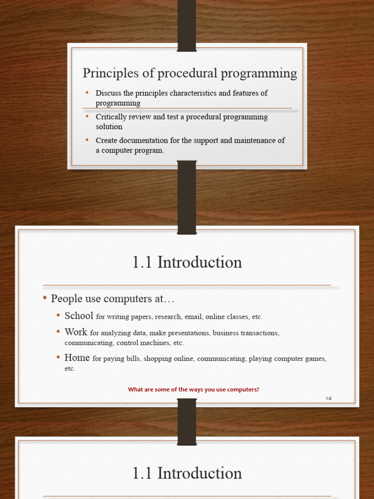 ITPP Principles of Procedural Programming | Download Free PDF | Computer Data Storage | Central ...