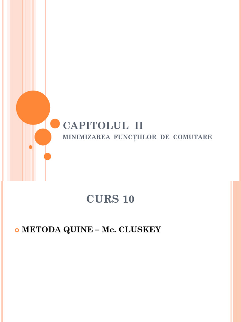 Curs 10 - Proiectare Logica - 2023 | PDF