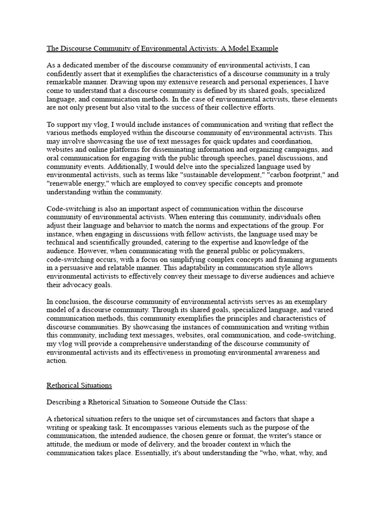 Mod. 1 Topic Proposal For Project 1 - Vlog - Ch. 3 (Assignment) | PDF | Communication | Activism