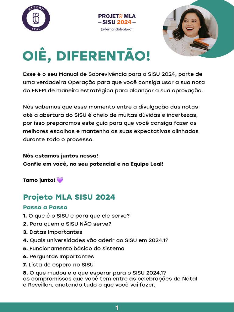 Manual Do SISU 2024 | PDF