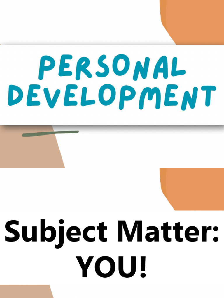 PerDev-Subject Orientation | PDF