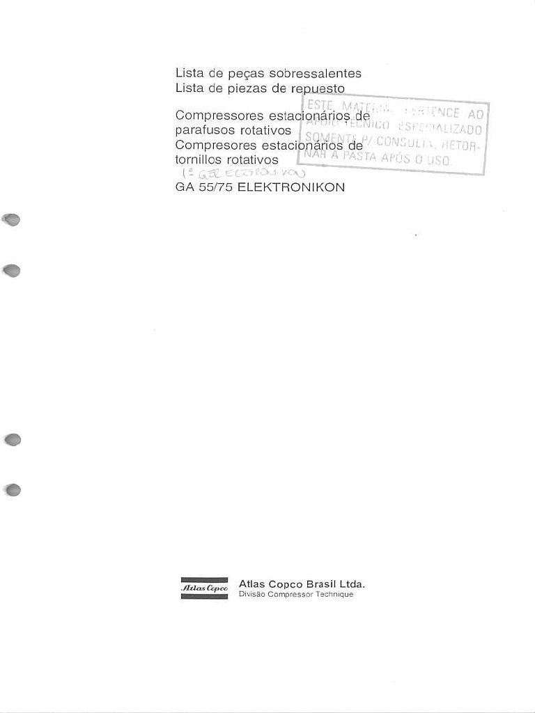 GA 55-75 1º Geração Eletronikon | PDF