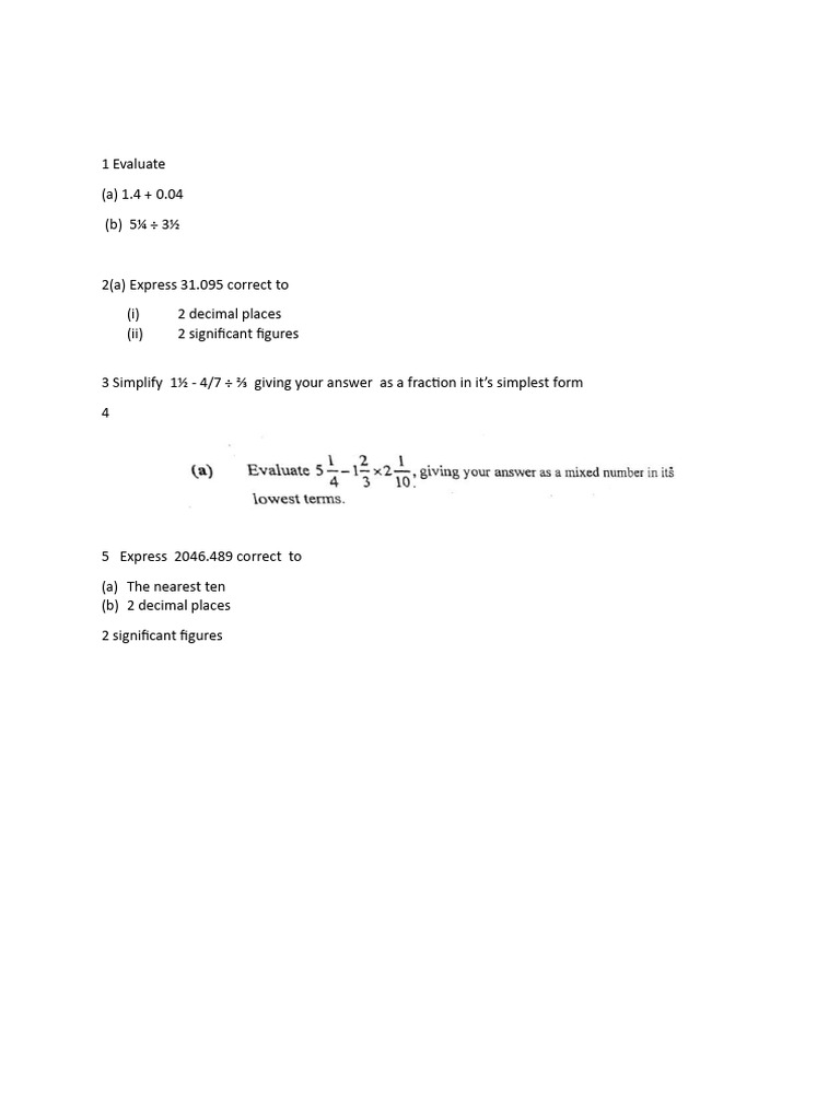 Basic Algebraic Equation & Expression | PDF