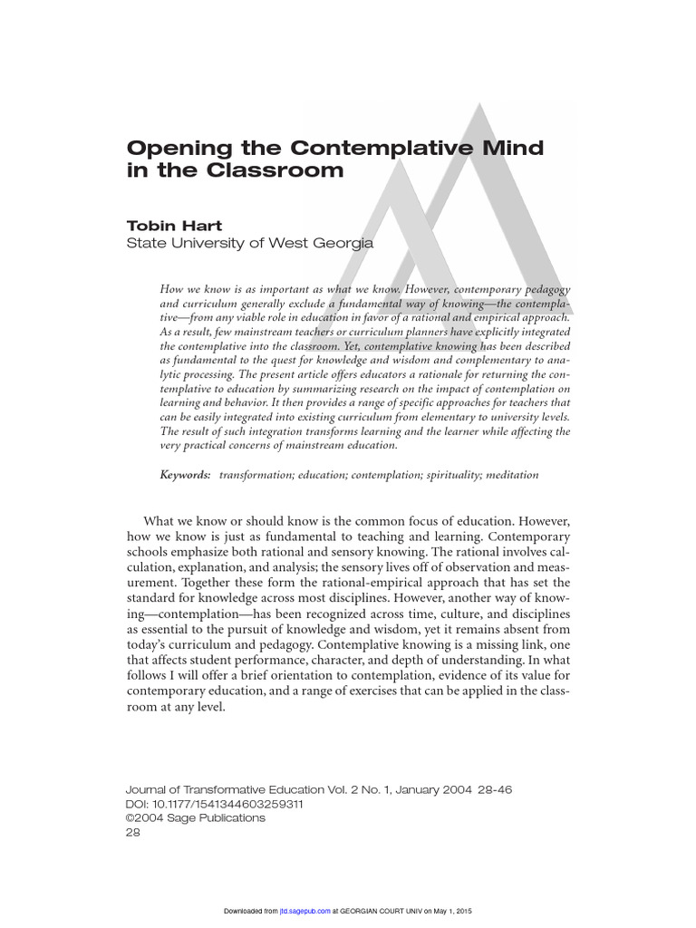 Hart 2004 | PDF | Meditation | Mind