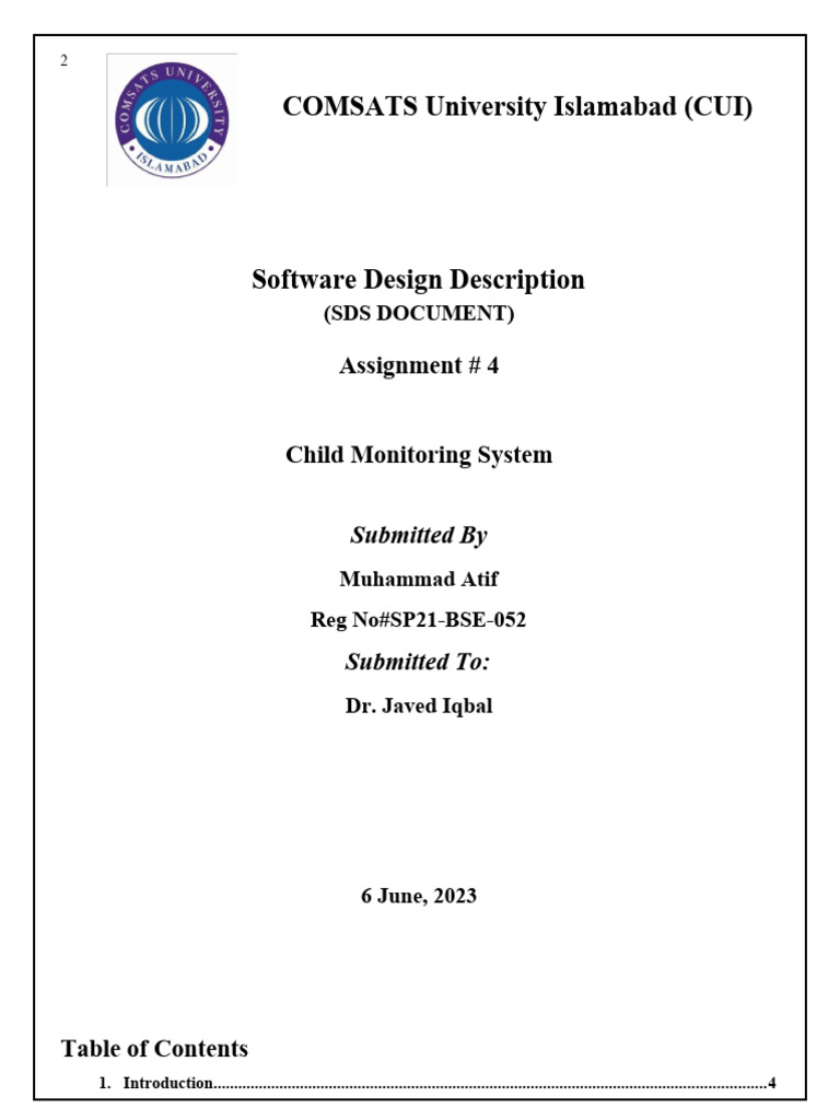 SDA Assignment #4 | PDF | Software Development Process | Systems Engineering