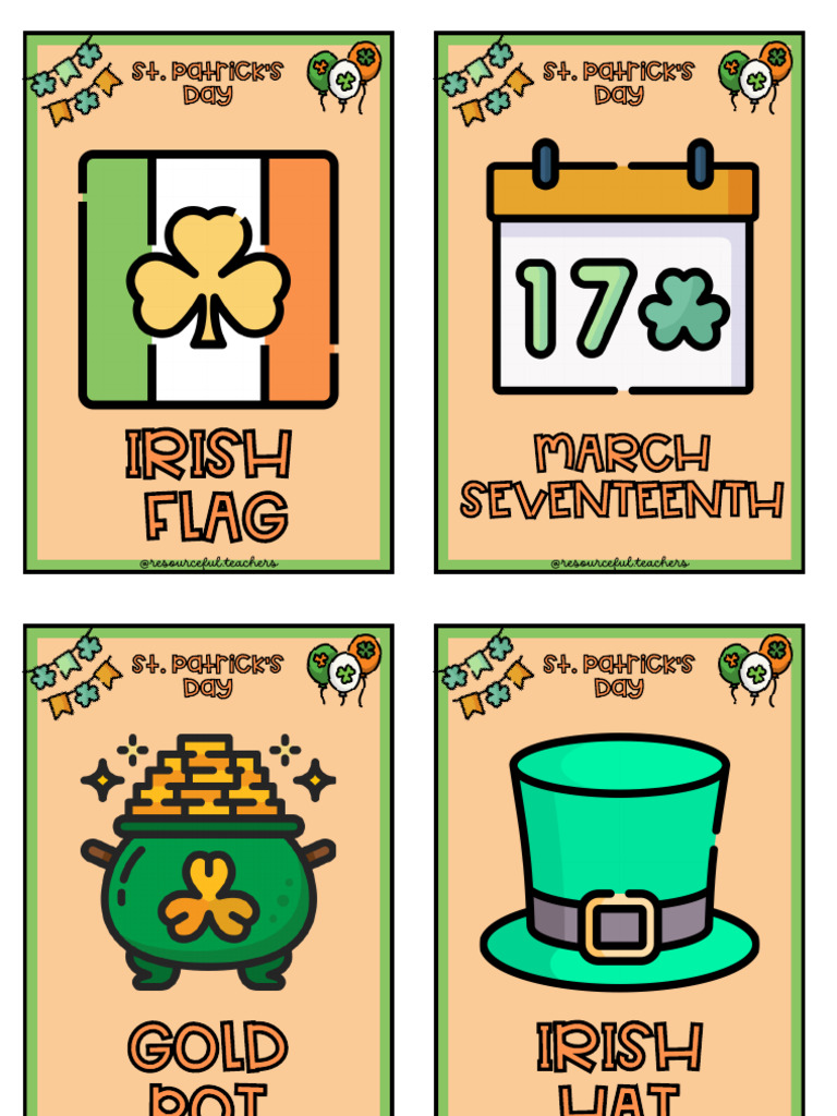 ST Patricks Day Flashcard | PDF