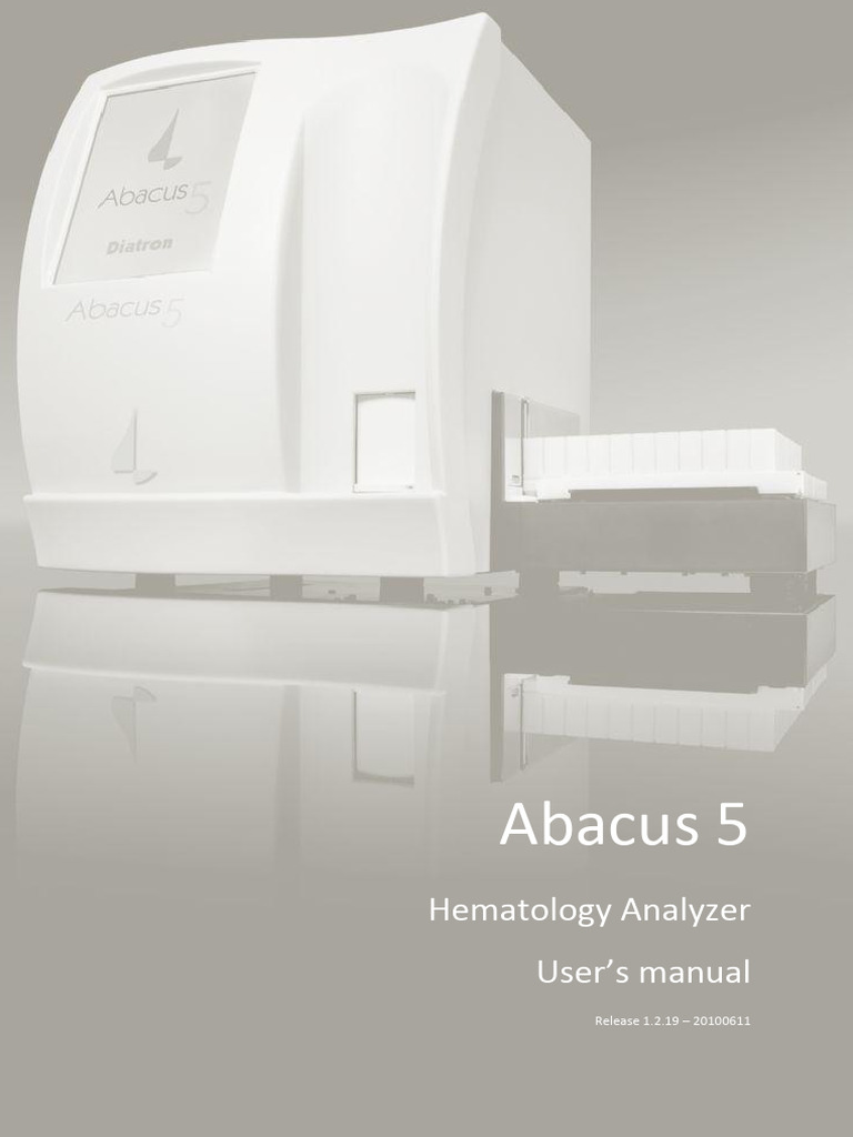 Abacus 5 User Manual 1 - 2 - 19 | PDF | Calibration | Vacuum Tube