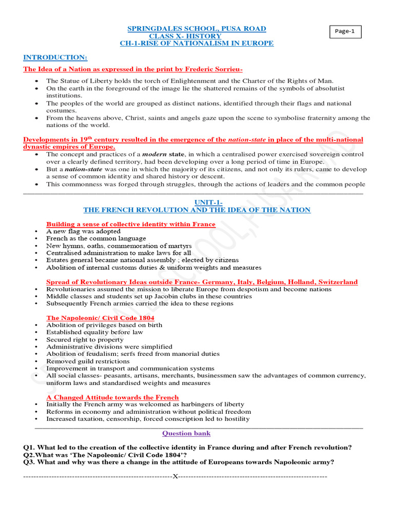 Nationalism in Europe | PDF | Nationalism | France