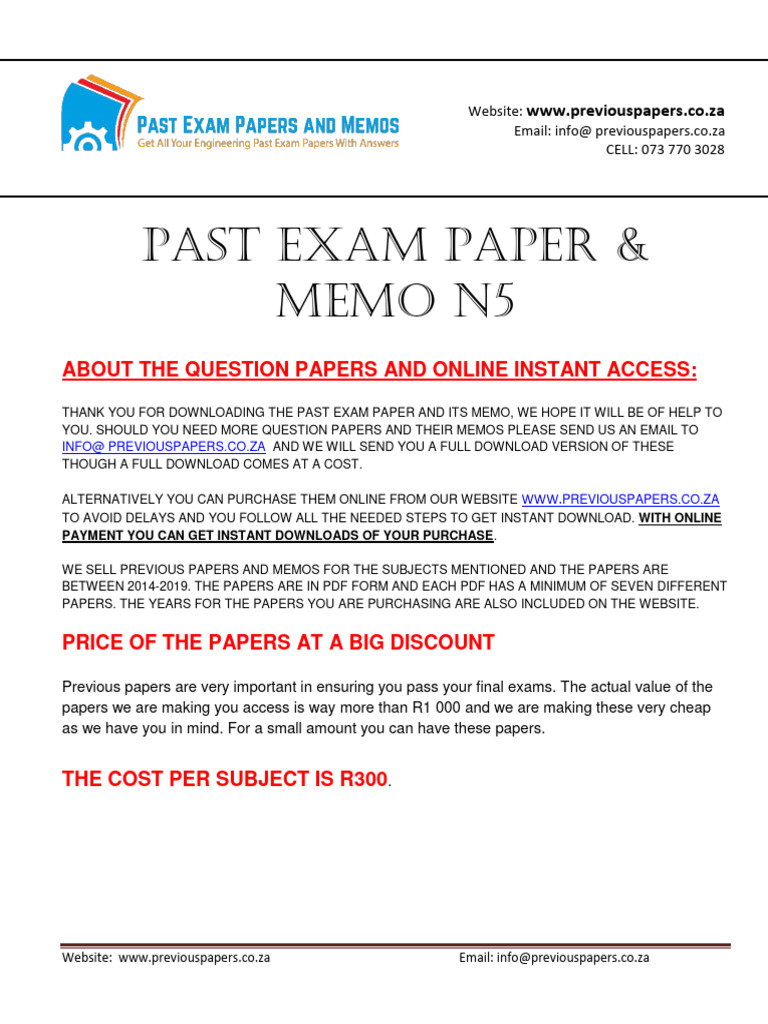 Free Mathematics n5 Question Memo Download 2 | PDF