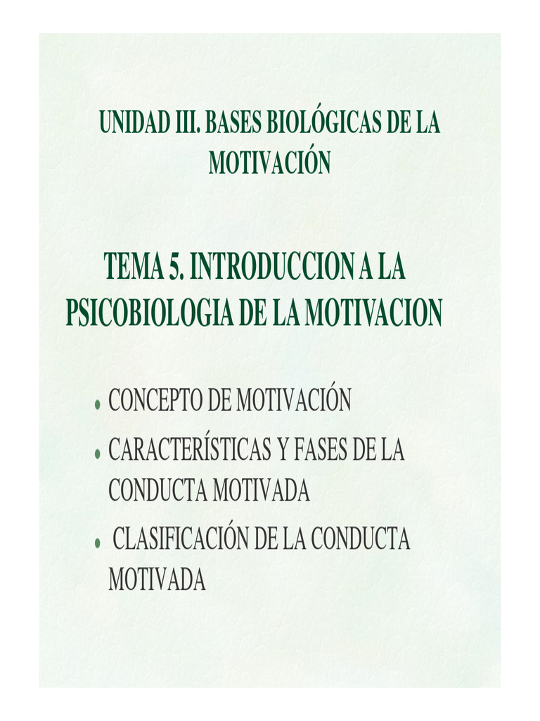 Fases y bases de la motivación | PDF | Relaciones personales, crianza y ...