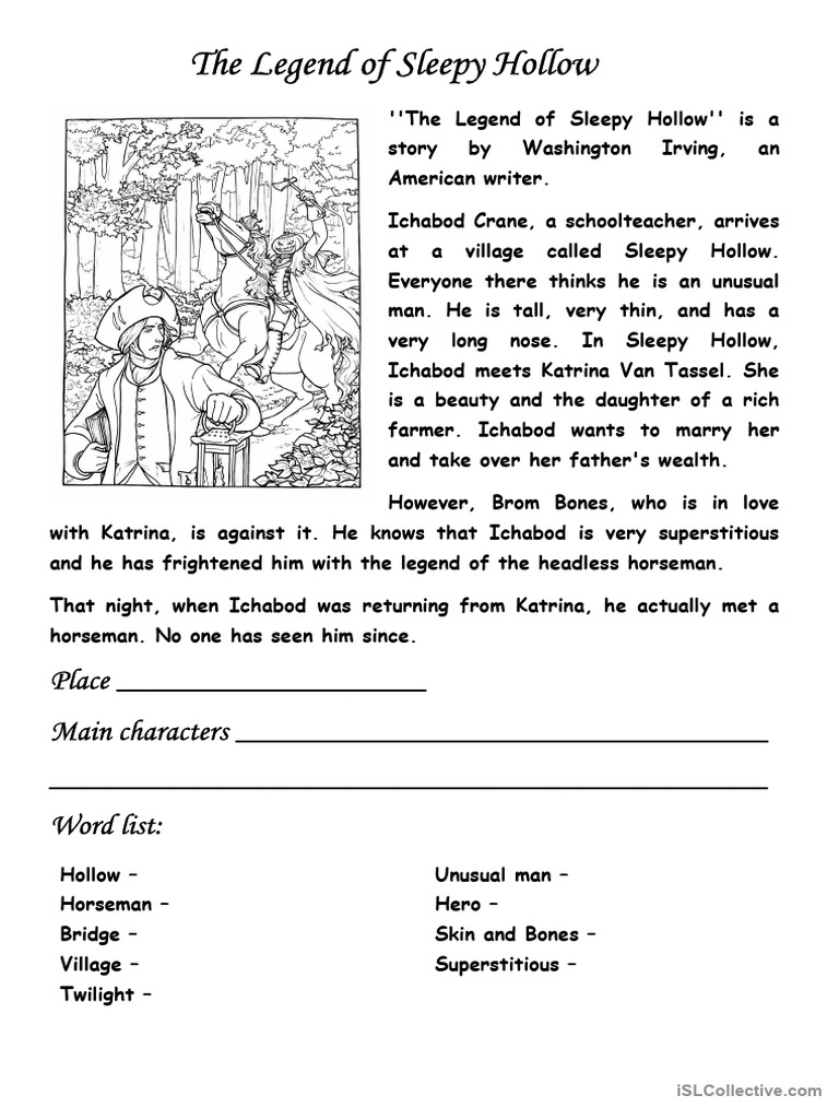 The Legend of Sleepy Hollow | PDF | The Legend Of Sleepy Hollow | Ghosts