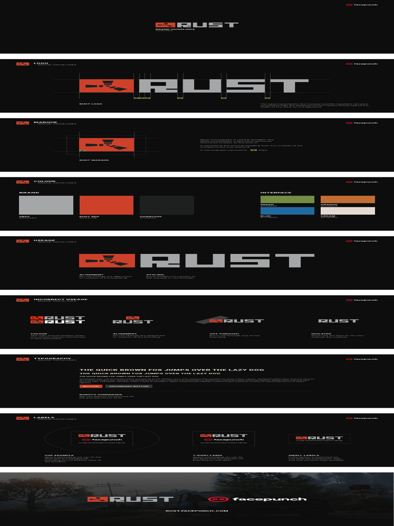 Rust Brand Guidelines | PDF | Typefaces | Human Communication