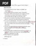 I Know Why The Caged Bird Sings | PDF | Poetry