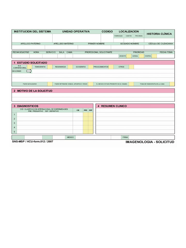 Formulario 012 | PDF