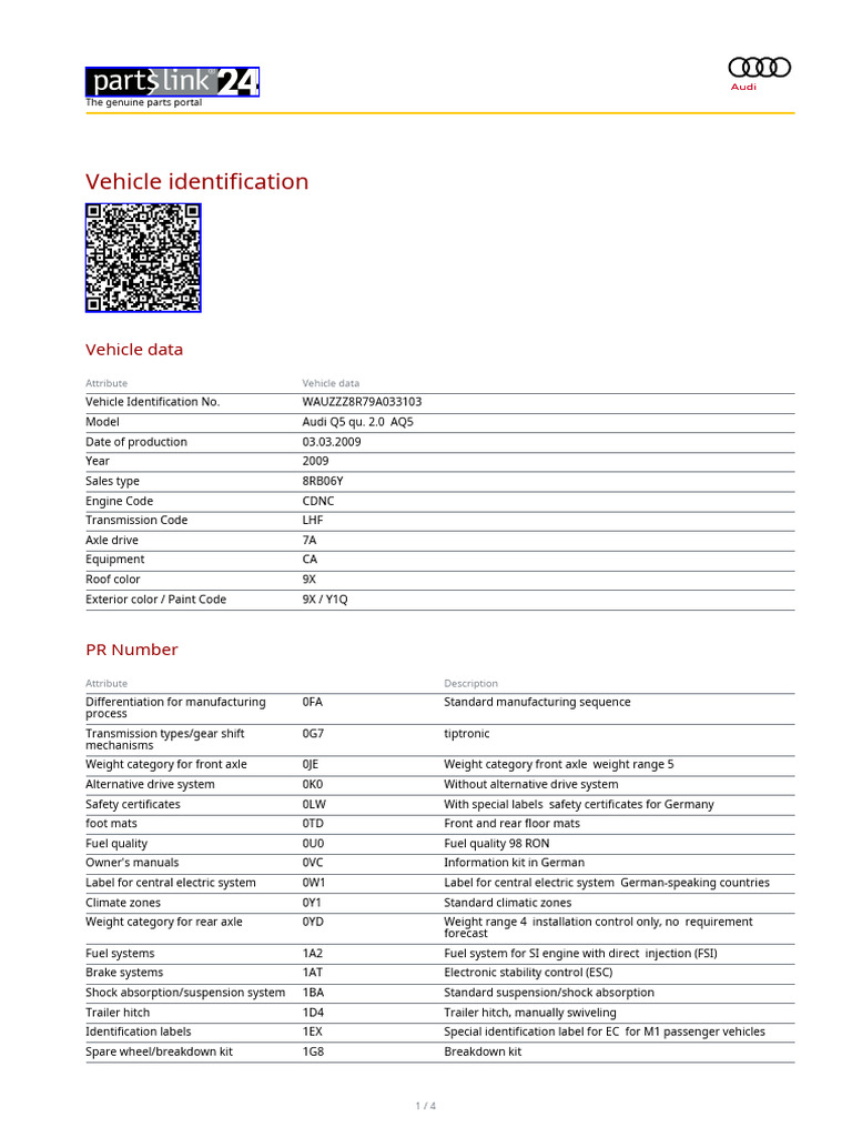 Audi Q5 Mani | PDF | Trunk (Car) | Headlamp