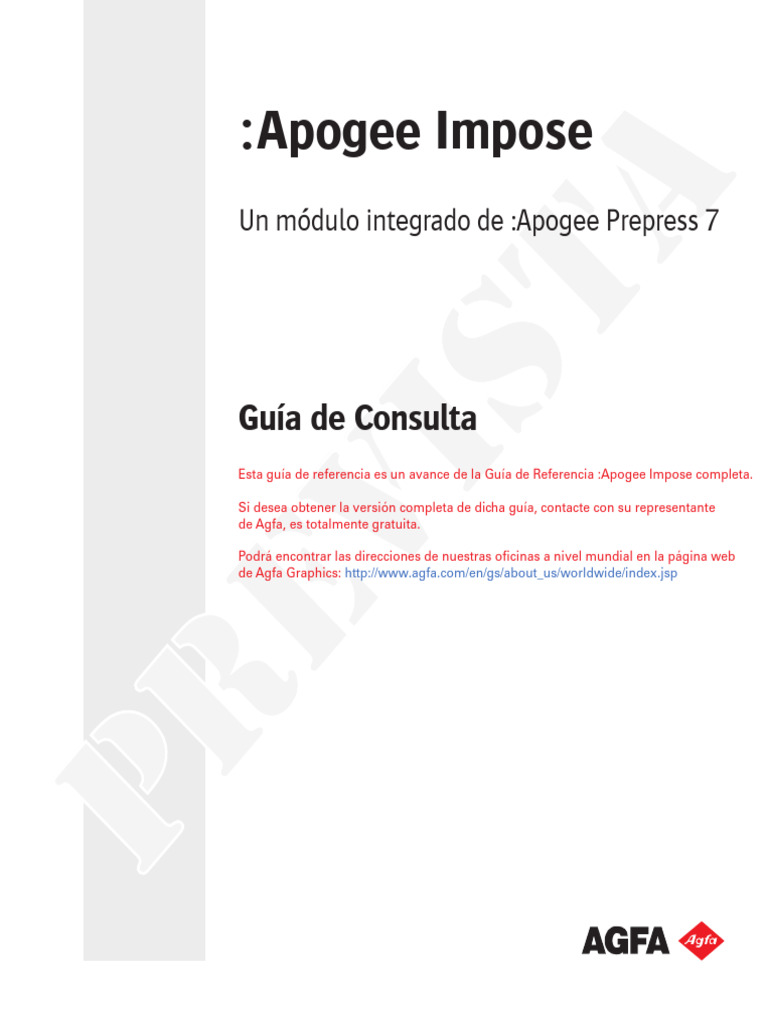 Apogee Impose Reference Guide ES | PDF | Color | Amarillo