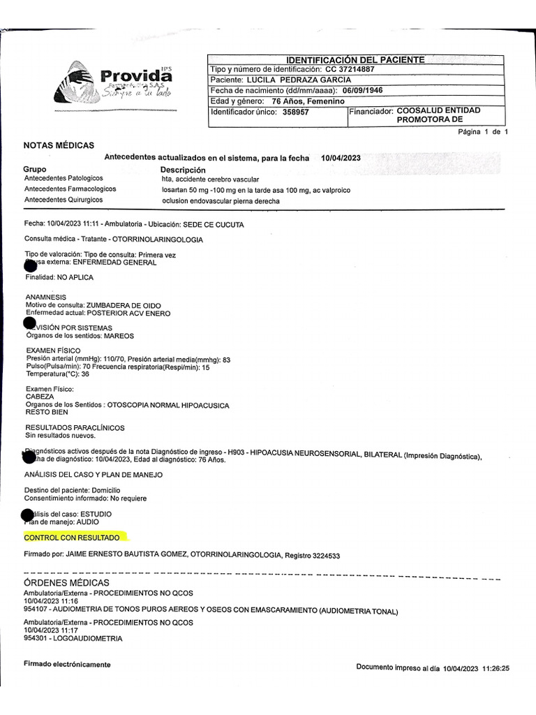 PDF ORL - Lucila Pedraza | PDF