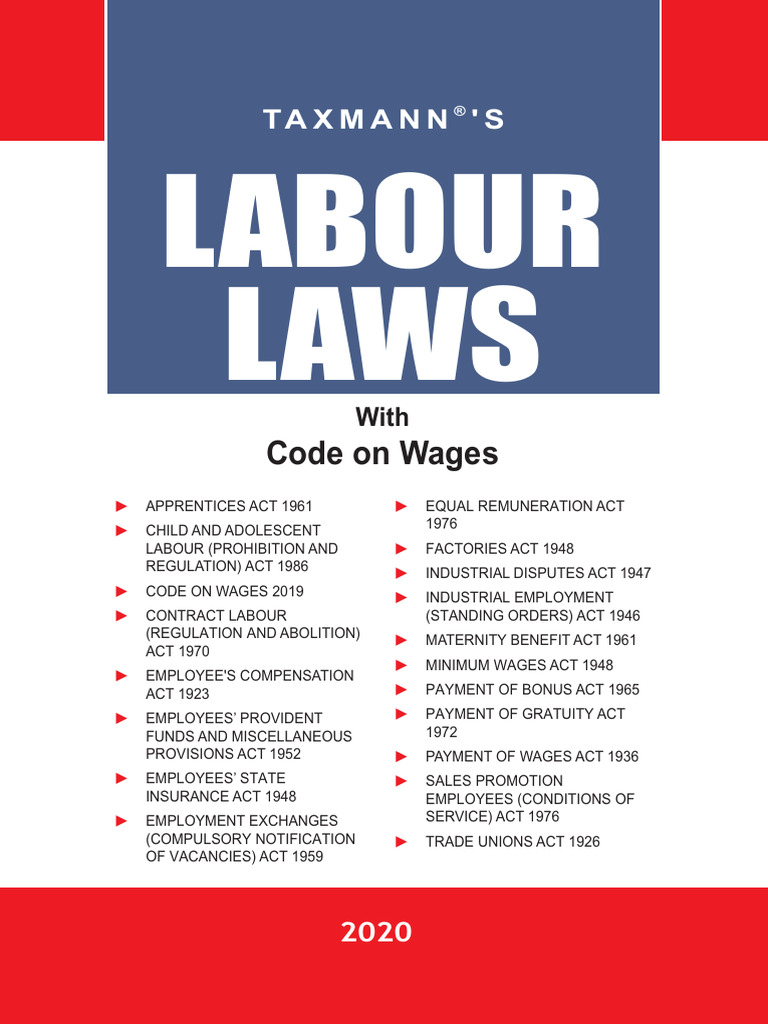 Taxmann's Labour Laws With Code On Wages 2020 Edition Taxmann | PDF ...