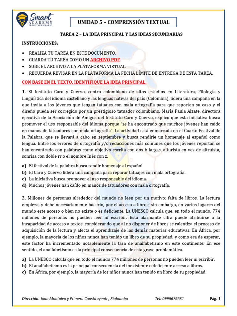 Tarea 2-Ip, Is | PDF | Literatura | Aprendizaje