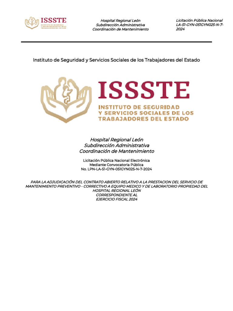 La-51-Gyn-051gyn025-N-7-2024 Mantto Equipo Medico | PDF