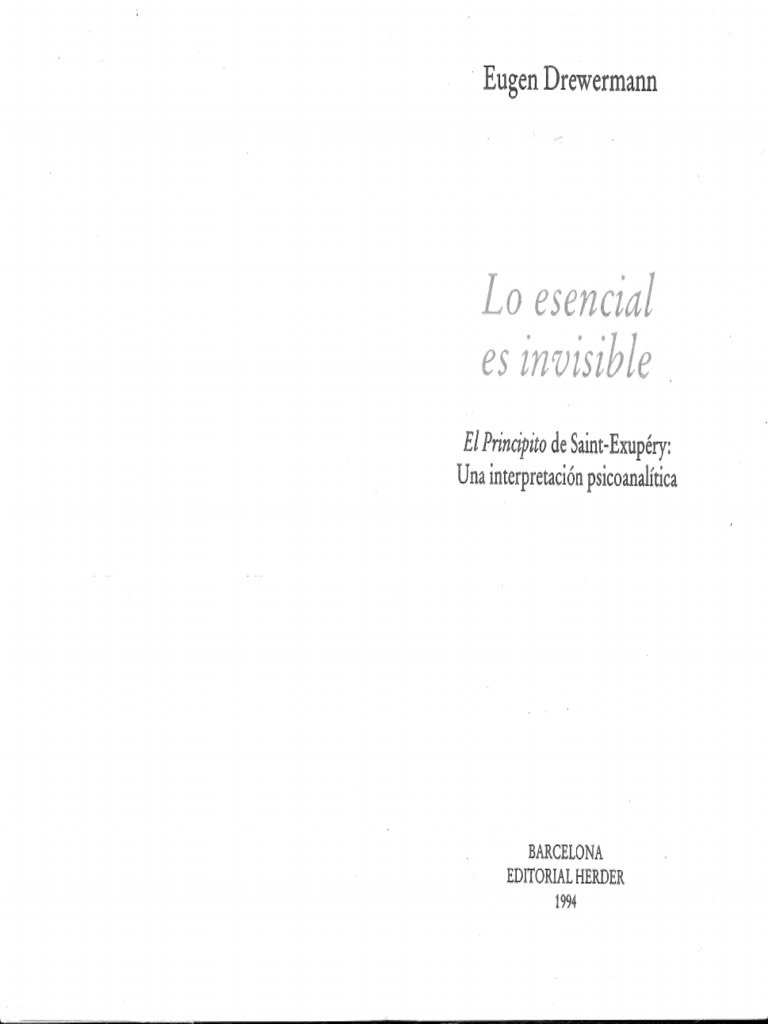 Lo Esencial Es Invisible | PDF