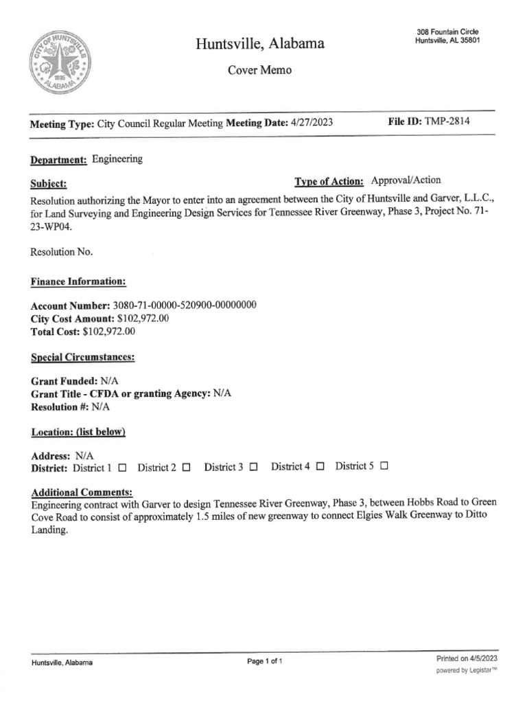 Garver Tennessee River Greenway Phase 3 Complete | PDF | Economies ...