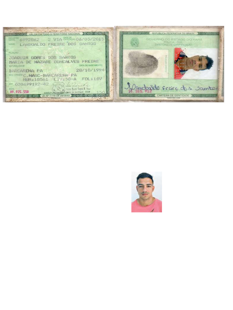 RG + Foto 3x4 Se Necessario | PDF