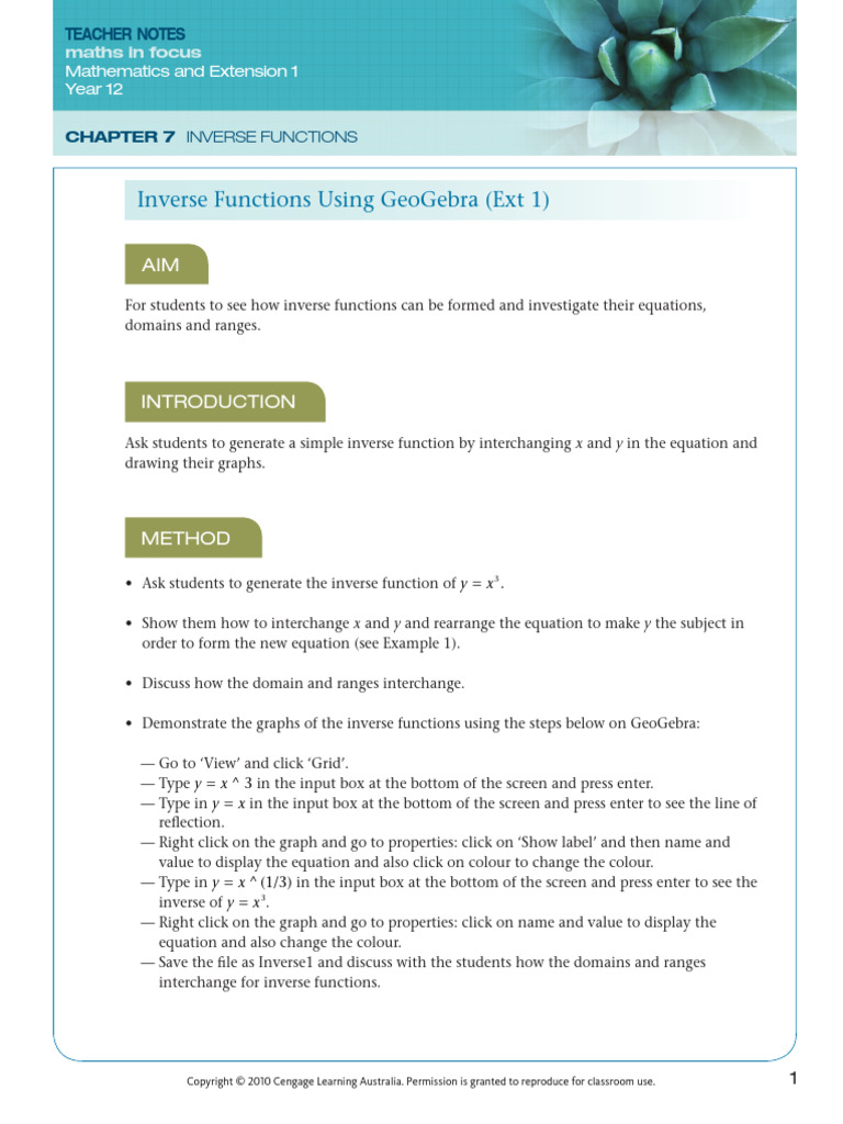 tn7 1 | PDF | Function (Mathematics) | Trigonometric Functions