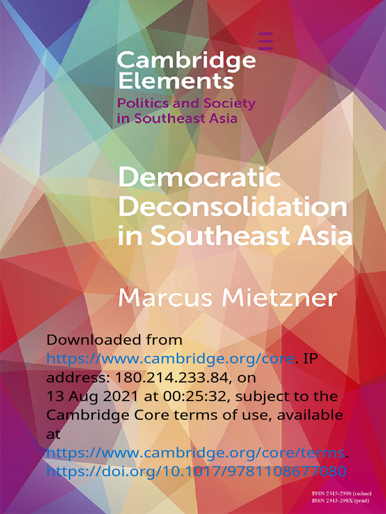 Democratic Deconsolidation in Southeast Asia | PDF | Democracy ...