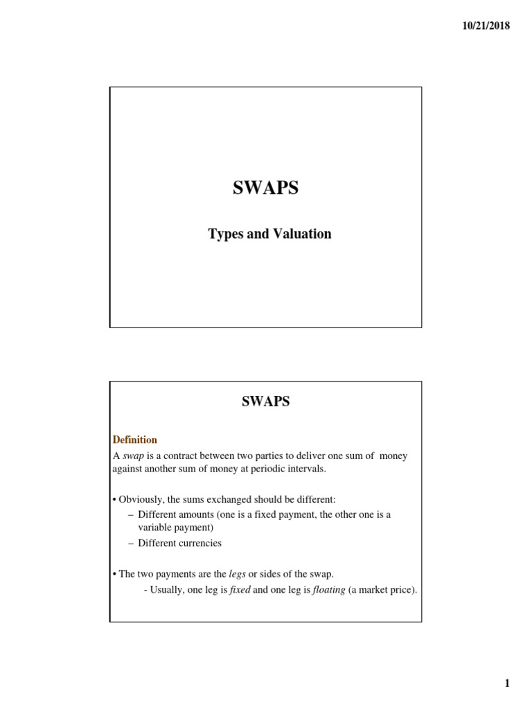 FX Swaps | PDF