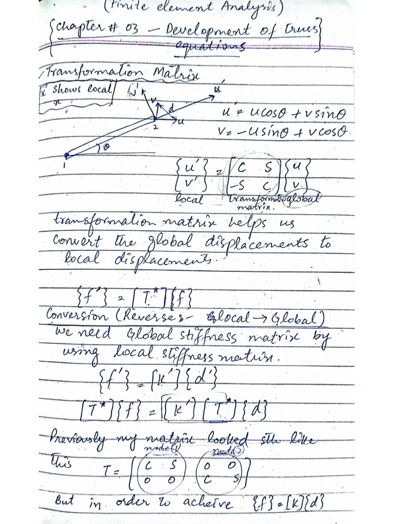301 FEA CH3 Notes | PDF