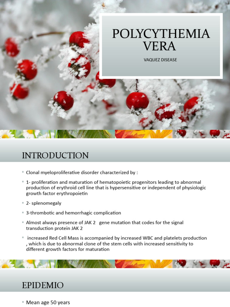 Polycythemia Vera | PDF | Red Blood Cell | Epidemiology