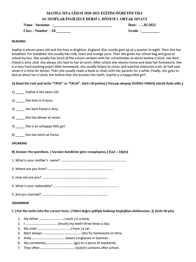 Sınıf Uygulama | PDF | Languages | Foreign Language Studies