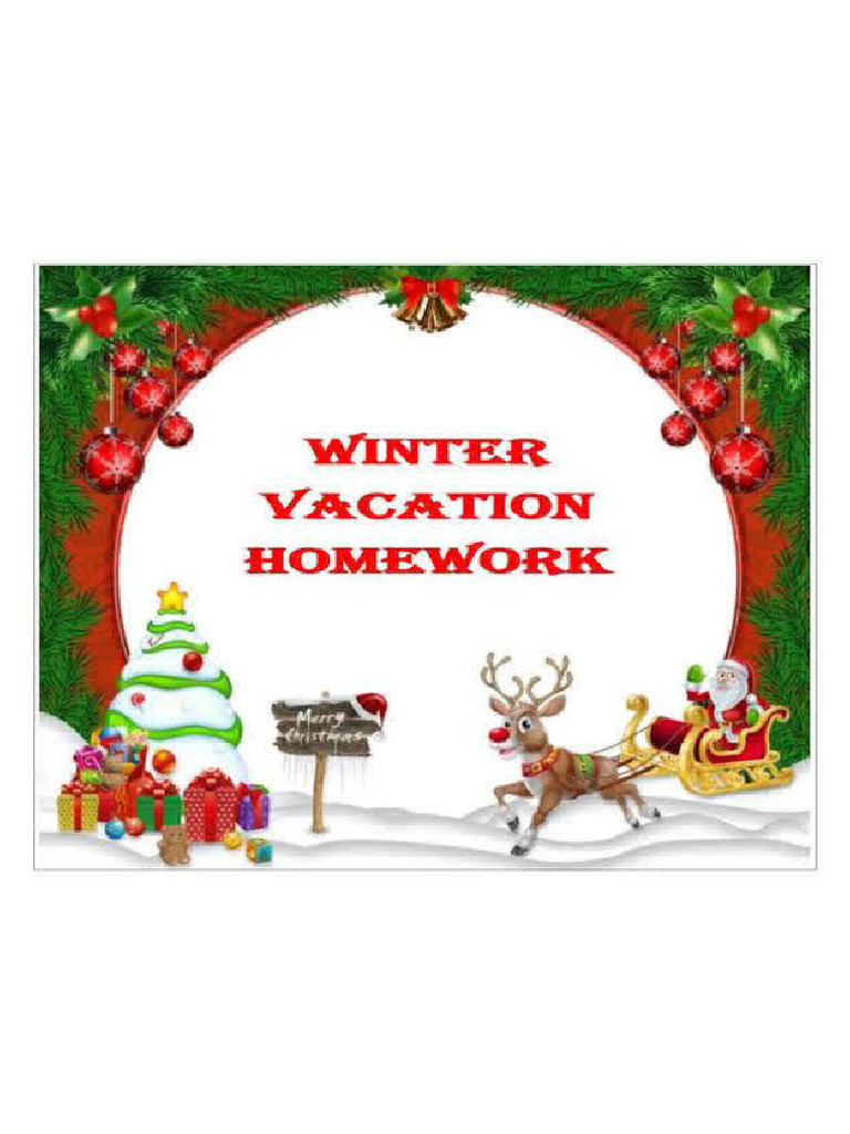 Holiday Homework. Grade 1 | PDF