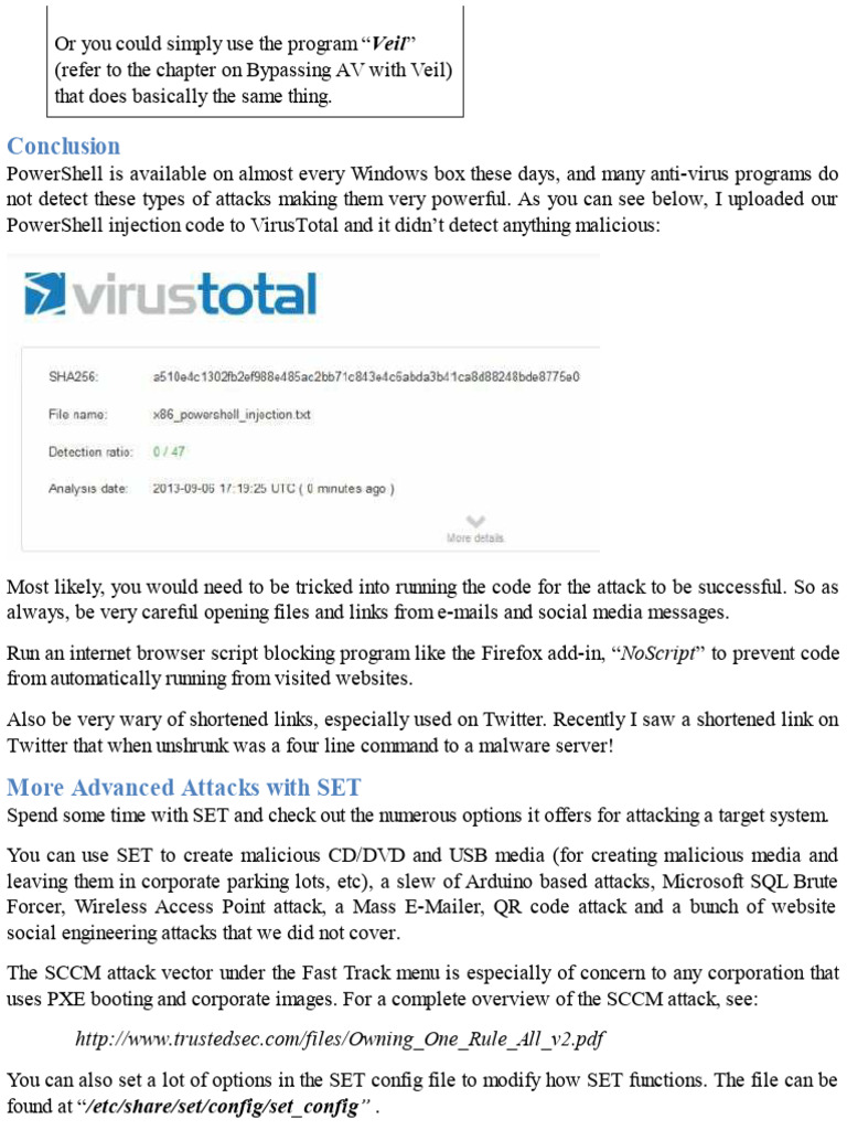 Conclusion | PDF | Password | Malware