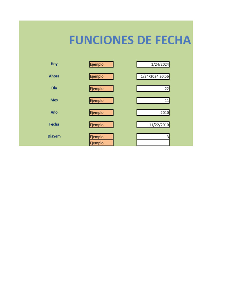 EXB Clase 08 - Funciones Fecha y Hora | PDF | Interés | Tasas de interés