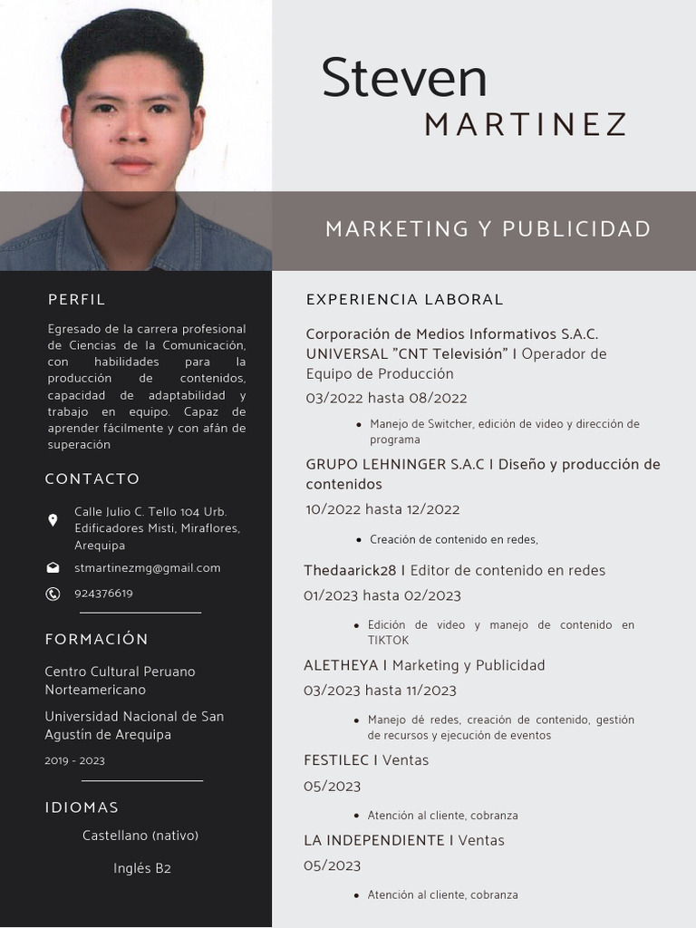Martinez CV | PDF