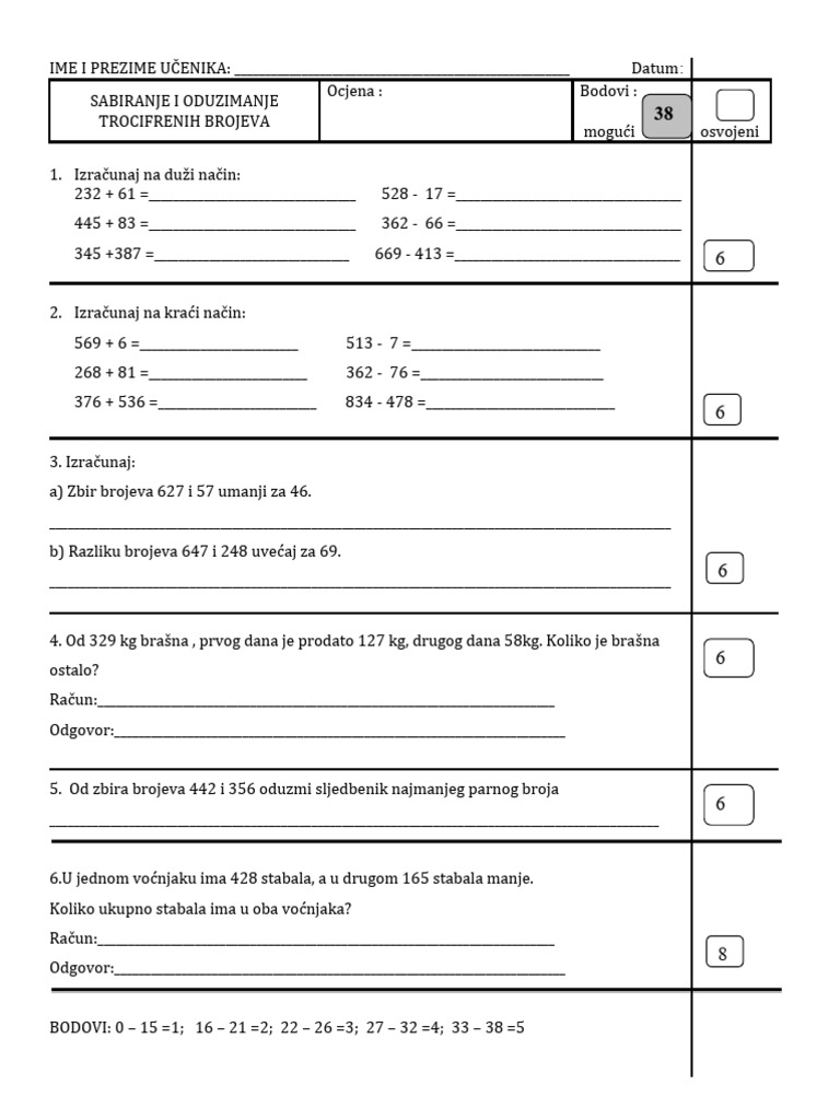 Kontrolni Mat | PDF