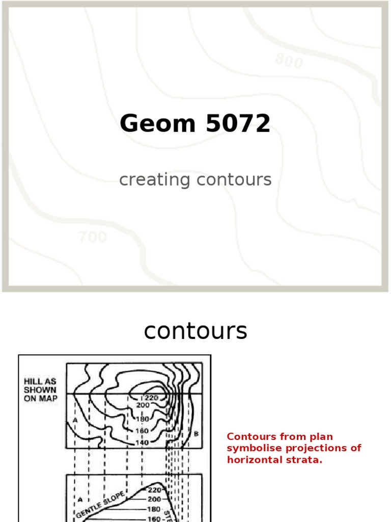 Creating Contours with Level Surveys | PDF