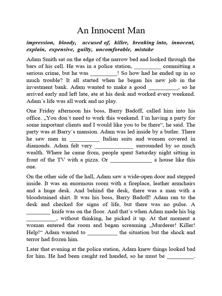 An Innocent Man | PDF