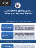 Contextualized MELCs Based ALS SHS Curriculum | PDF