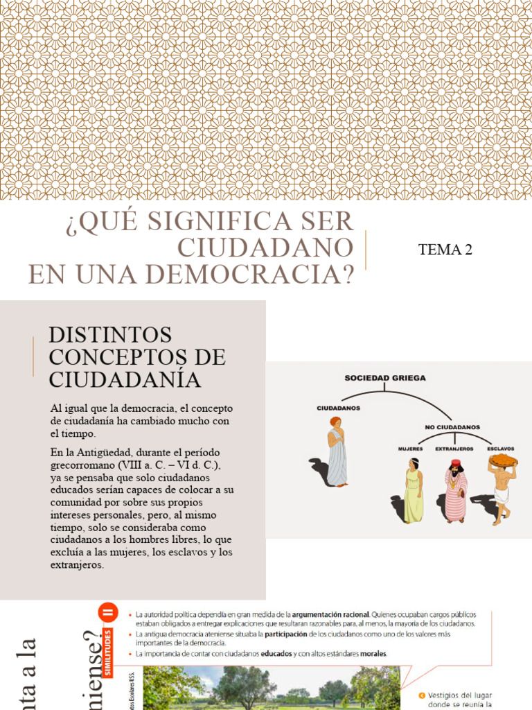 Tema 2. Que Significa Ser Ciudadano | PDF
