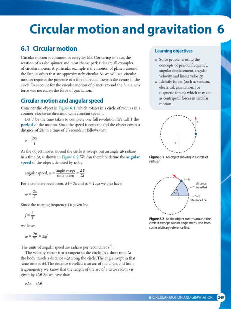 Circular Motion and Gravitation 6 | PDF | Acceleration | Speed