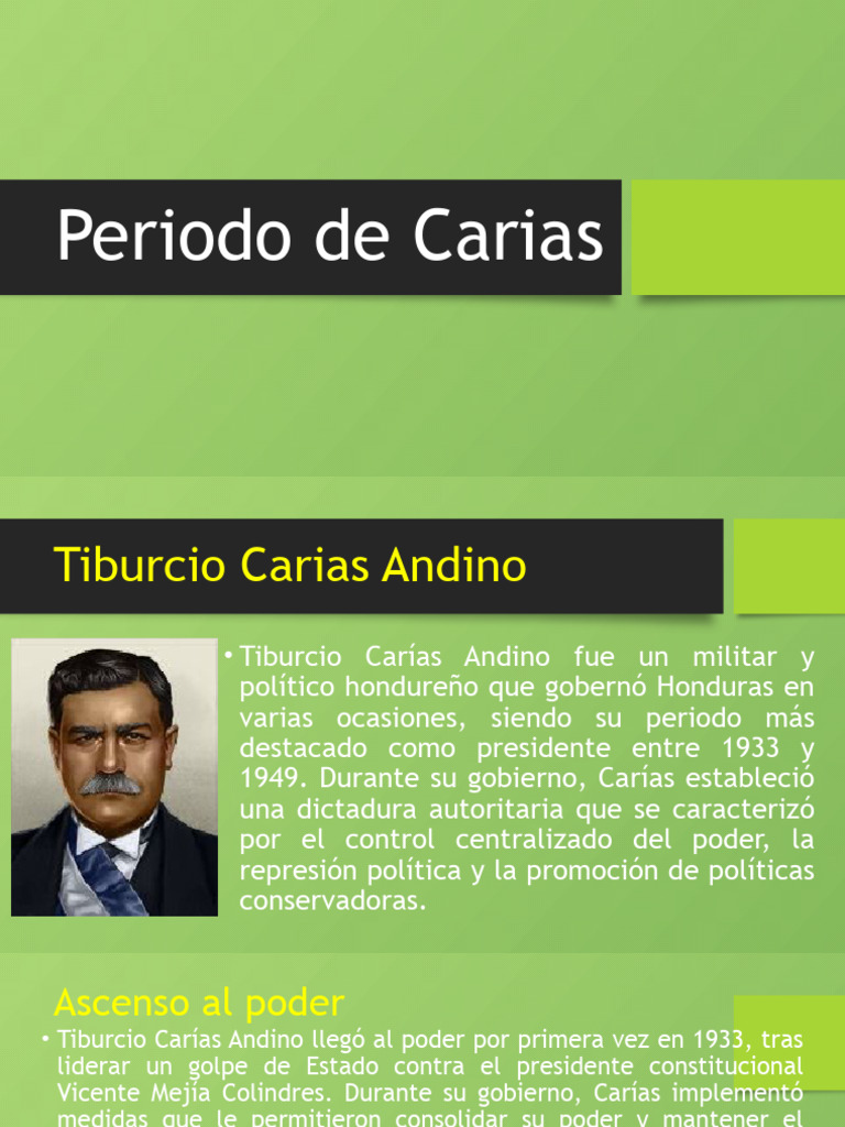 Periodo de Carias | PDF | Dictadura | Ciencias Políticas