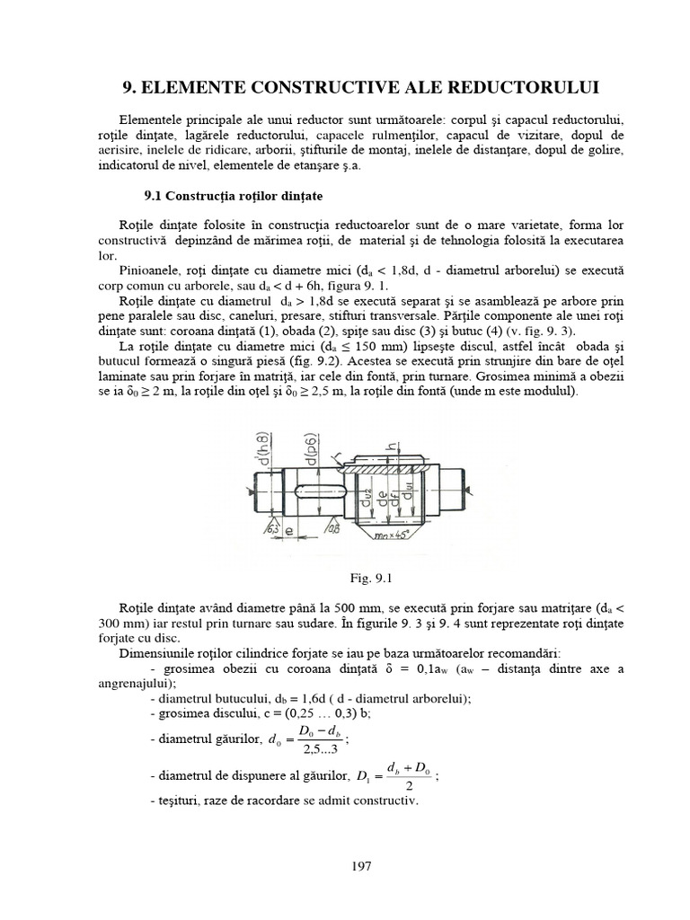Cap Elemente Constructive Ale Reductorului | PDF
