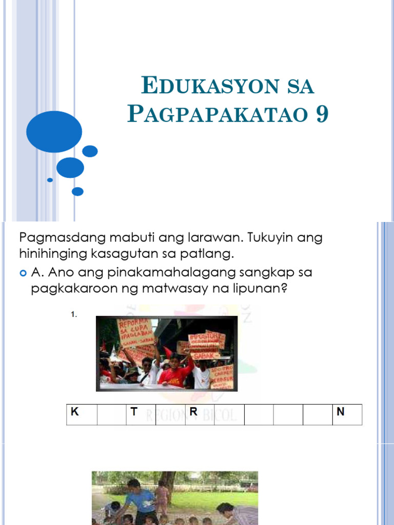 Esp 9 Q1 Lesson 3 | PDF