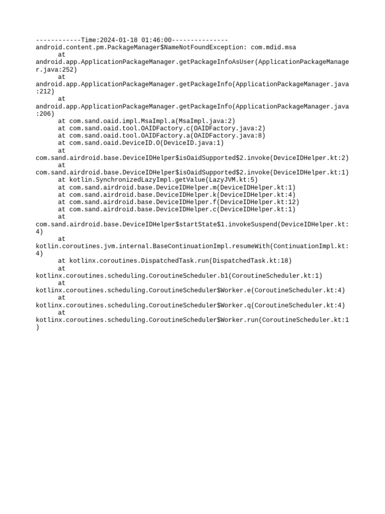 Exception 20240118 | PDF